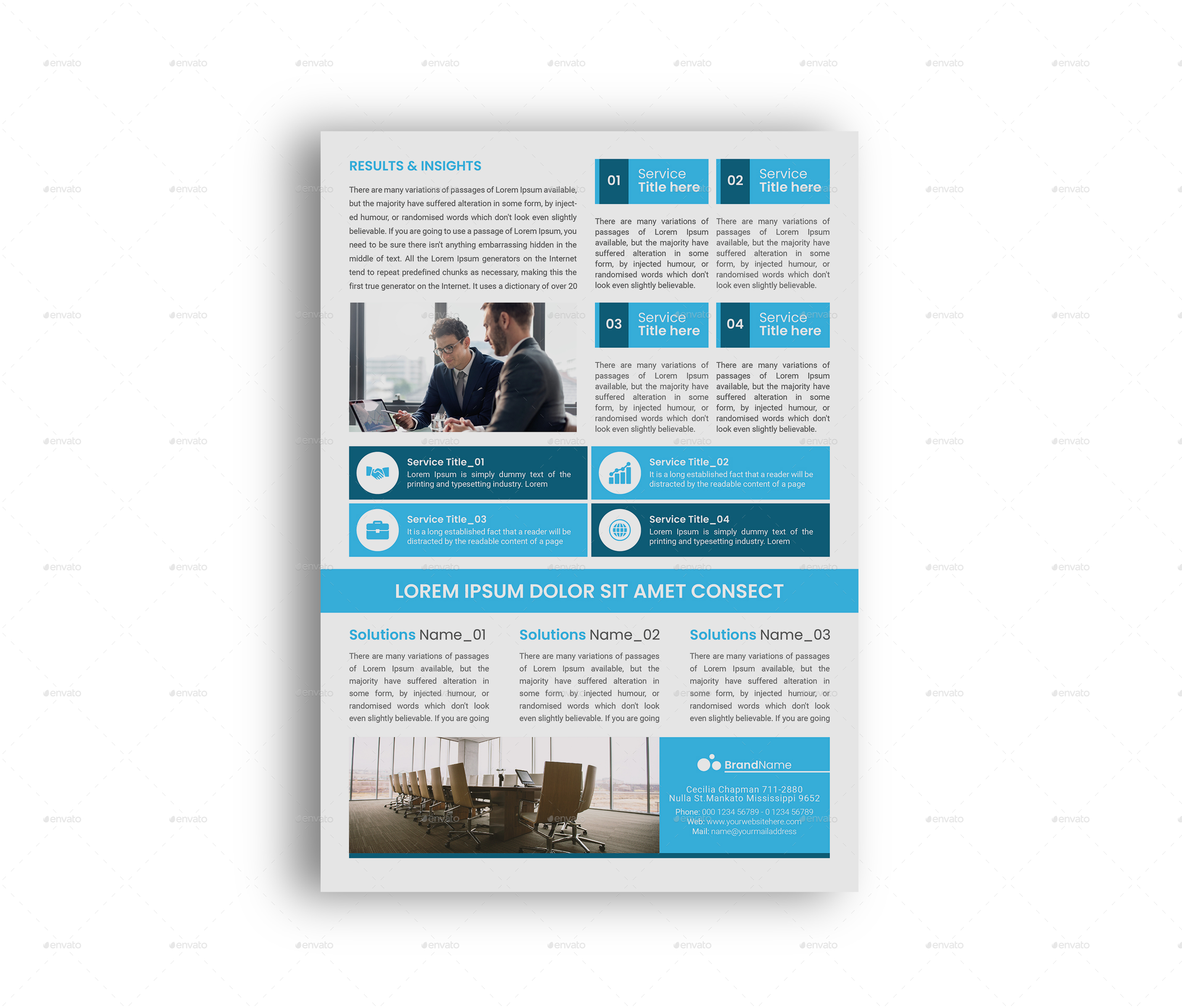 Case Study Template, Print Templates | GraphicRiver