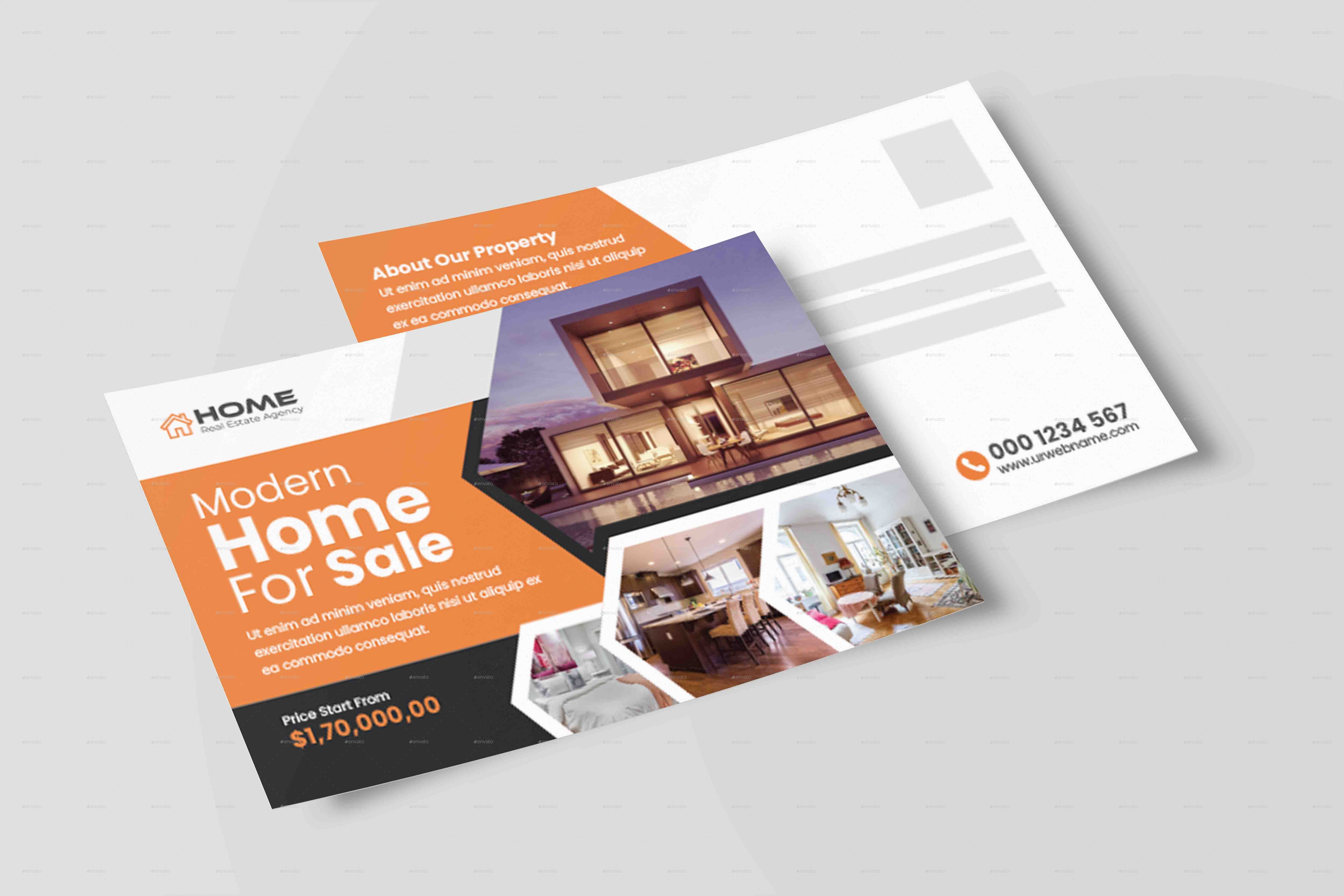 Real Estate Post Card, Print Templates | GraphicRiver