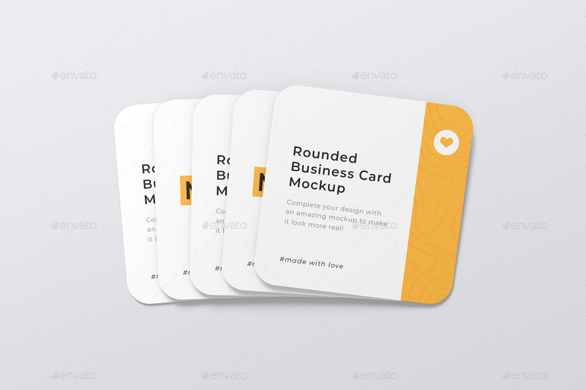 Square Business Card Mockup, Graphics | GraphicRiver