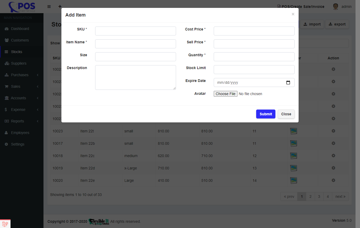 FlexiblePOS with Inventory Management System by FlexCoders | CodeCanyon