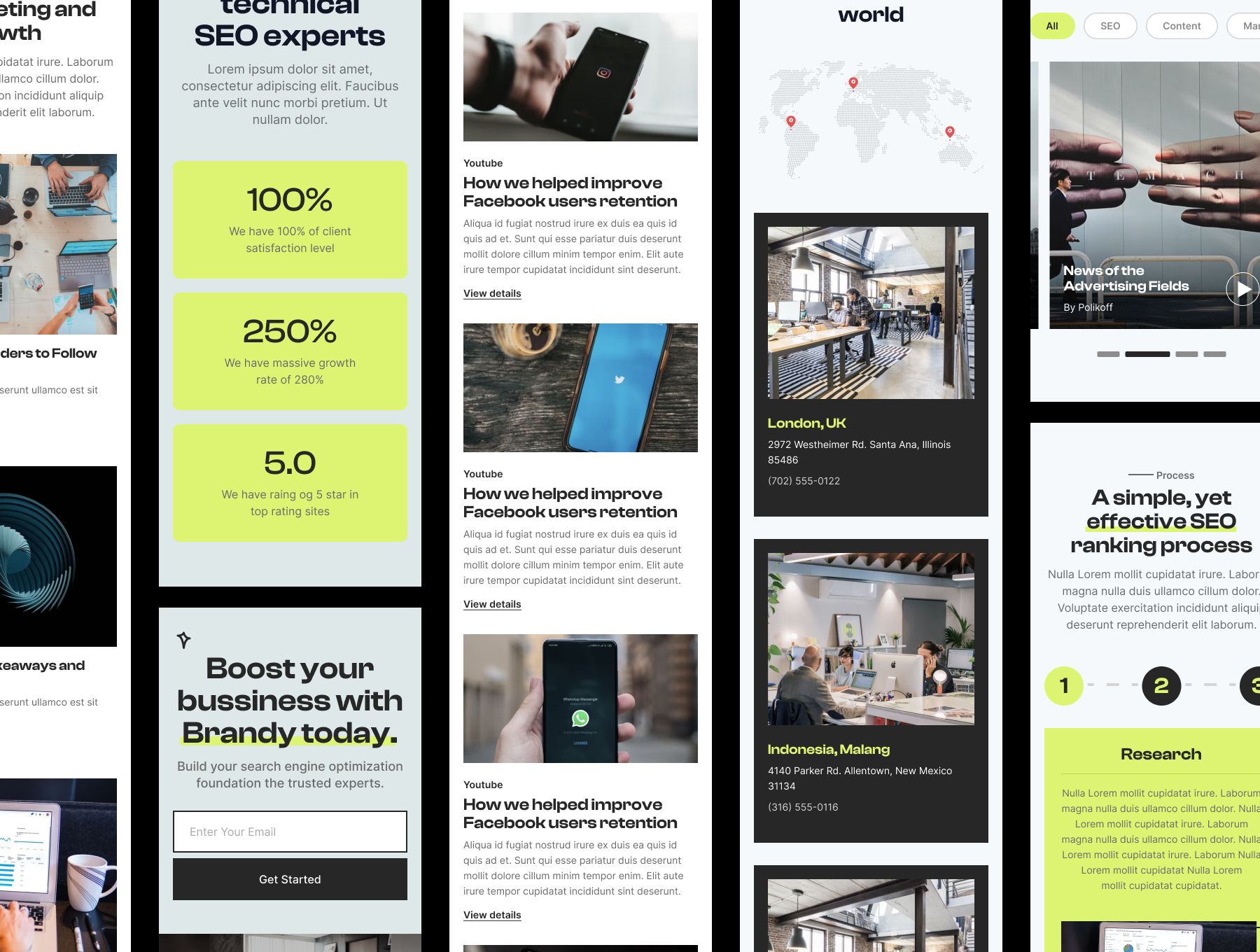 Brandy - Digital Marketing Agency Website UI Kit by DhuhaCreative ...