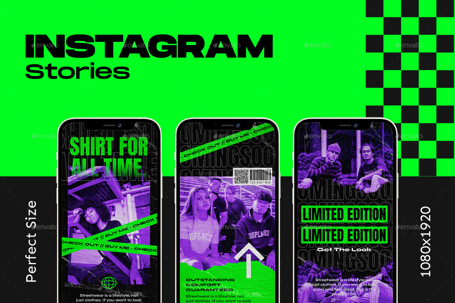 Nimitz Streetwear Instagram Template, Web Elements | GraphicRiver