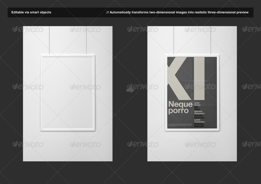 Picture / Poster Frame Mock-Up, Graphics | GraphicRiver