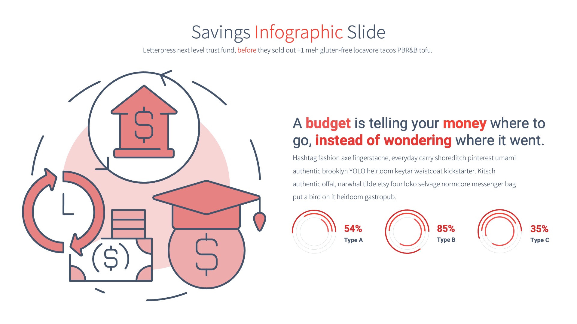 SAVINGS - PowerPoint Infographics Slides, Presentation Templates ...