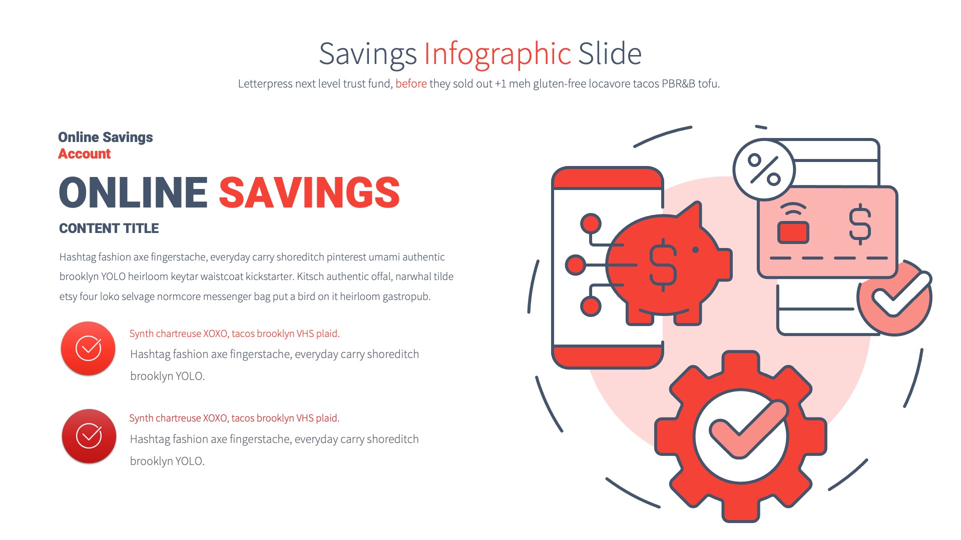SAVINGS - PowerPoint Infographics Slides, Presentation Templates ...