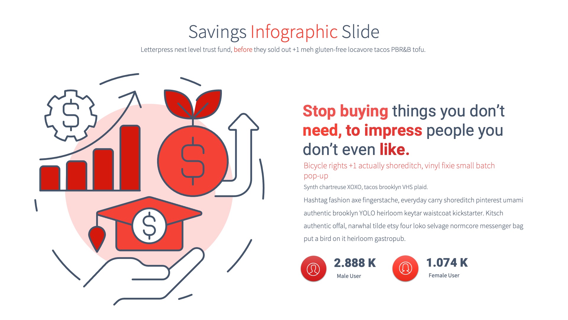 SAVINGS - PowerPoint Infographics Slides, Presentation Templates ...