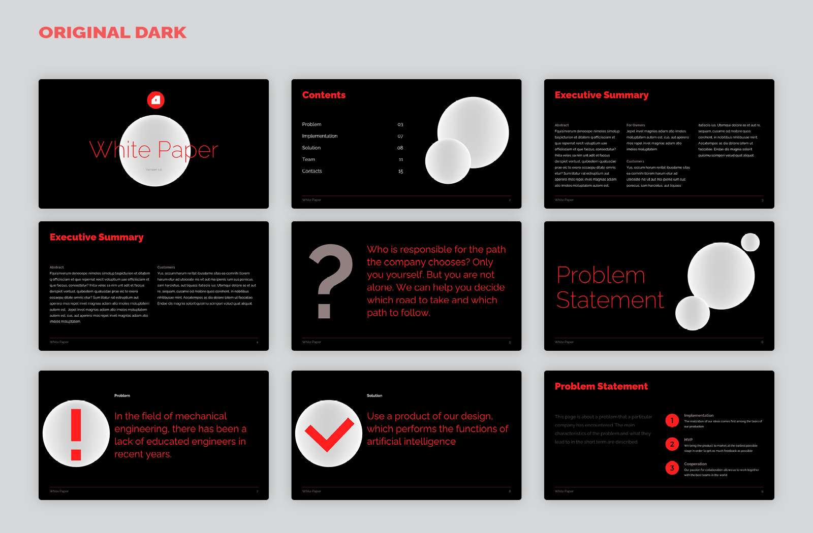 White Paper, Presentation Templates | GraphicRiver