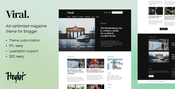 Viral: Magazine Layout for Viral Content by Heybi | ThemeForest