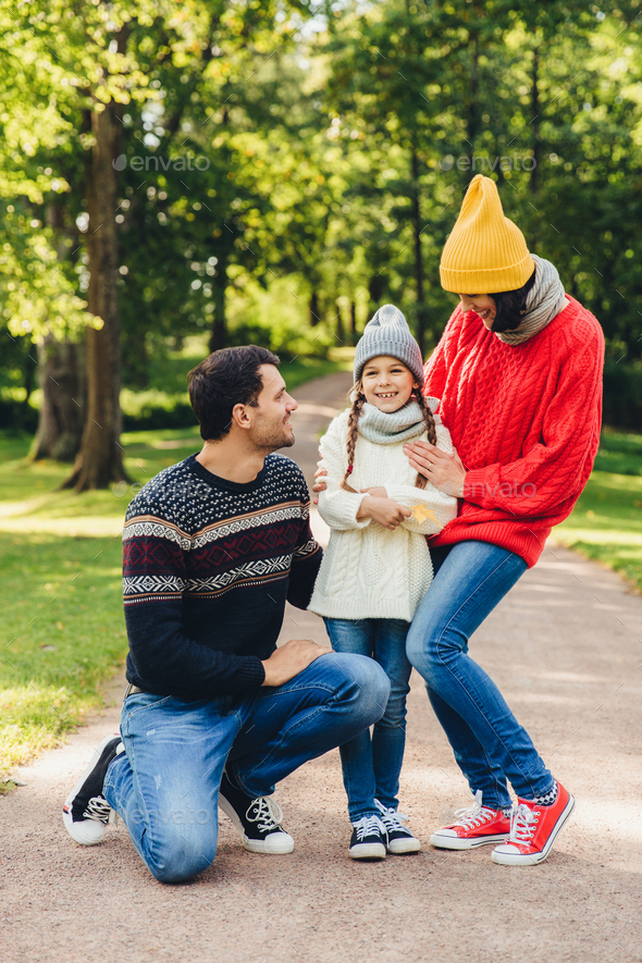 child being glad to be supported by parents, shares her emotions after ...