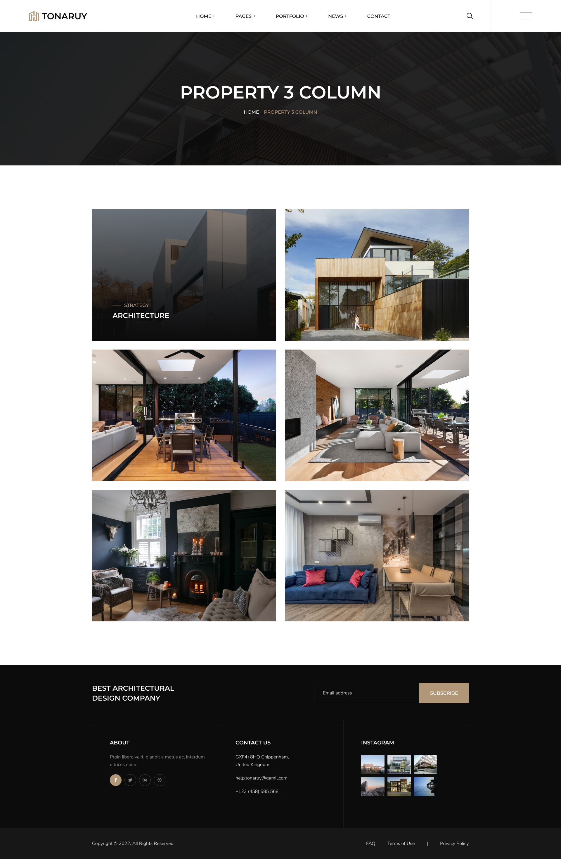 Tonaruy - Architecture & Interior Figma Template by ThemeRat | ThemeForest