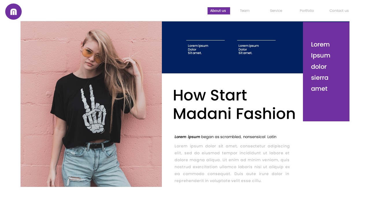 Madani - Fashion Business Keynote Template, Presentation Templates