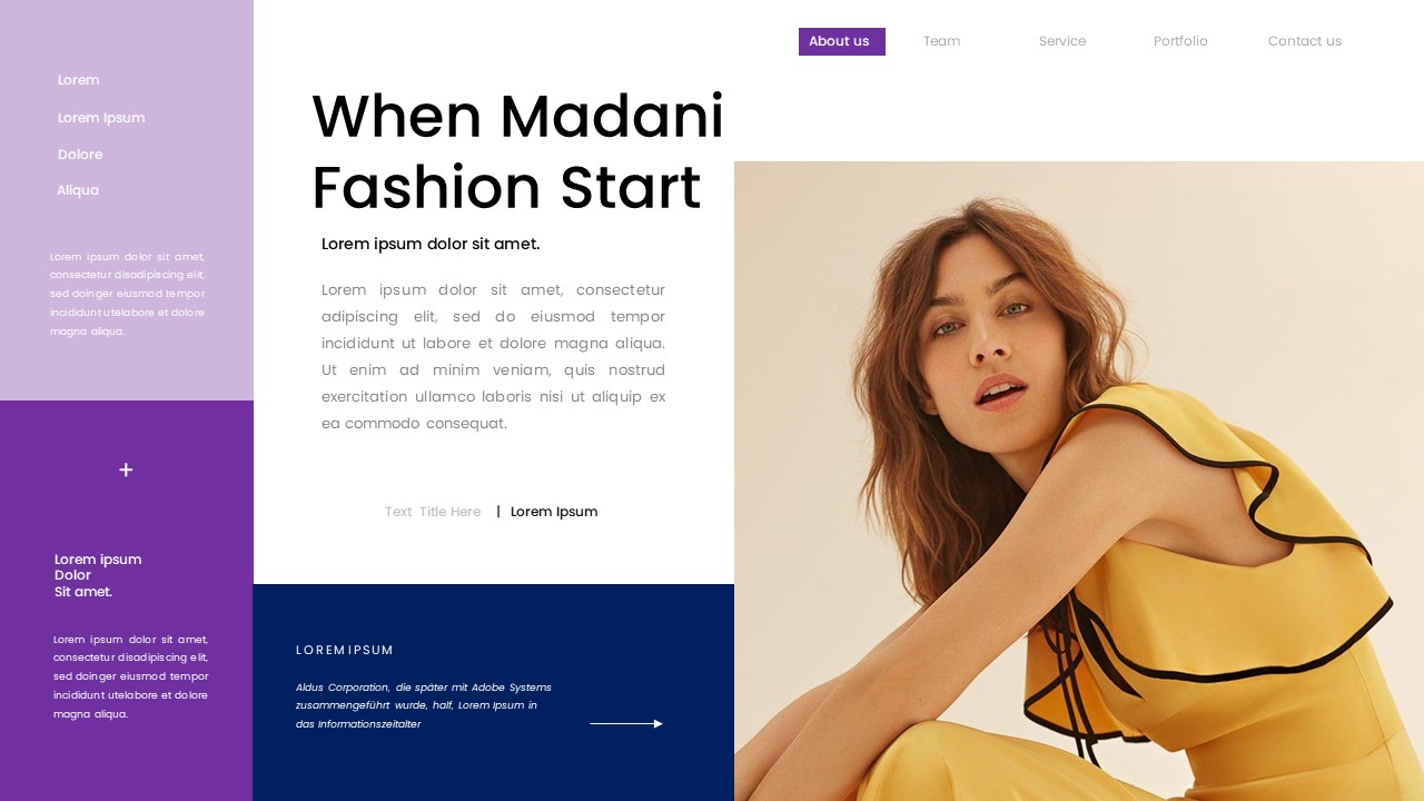 Madani - Fashion Business Keynote Template, Presentation Templates