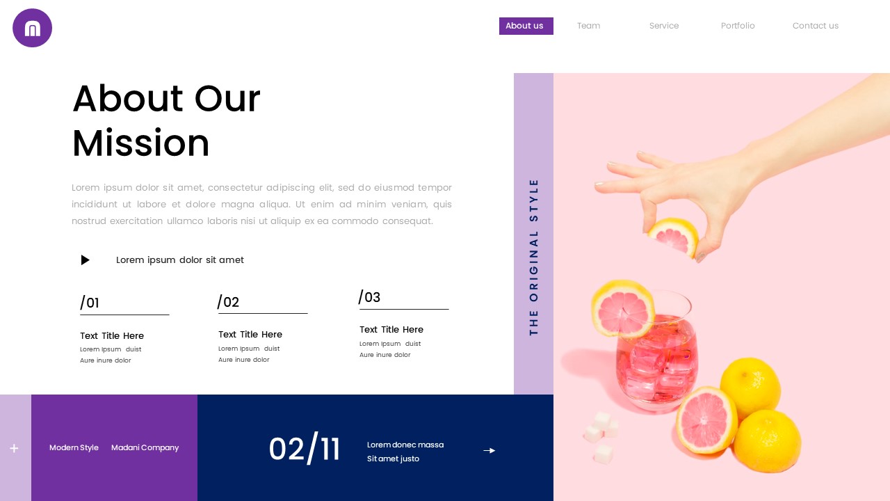 Madani - Fashion Business Keynote Template, Presentation Templates