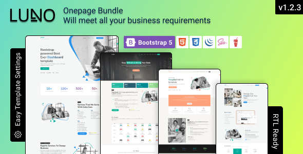 LUNO - Bootstrap 5 Responsive Admin Template & Webapp UI Kit by wrraptheme