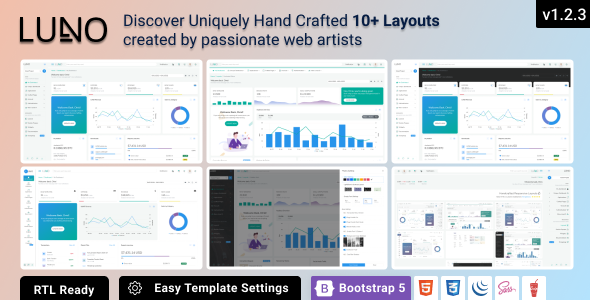 LUNO - Bootstrap 5 Responsive Admin Template & Webapp UI Kit by wrraptheme