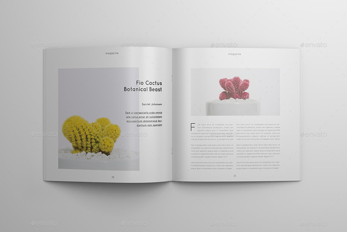 Square Magazine Template, Print Templates | GraphicRiver