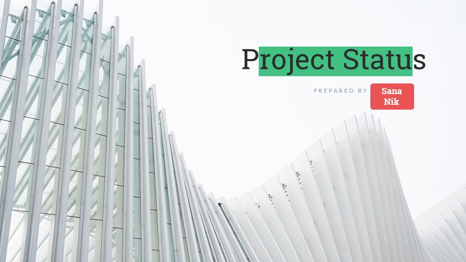 Project Status PowerPoint Presentation Template, Presentation Templates