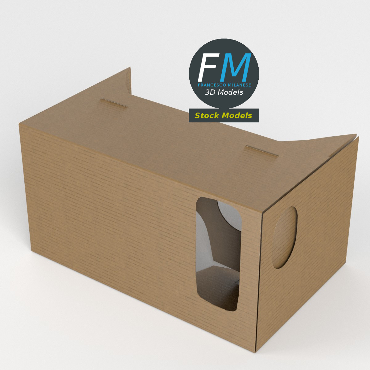 Cardboard vr ar headset by FrancescoMilanese85 | 3DOcean