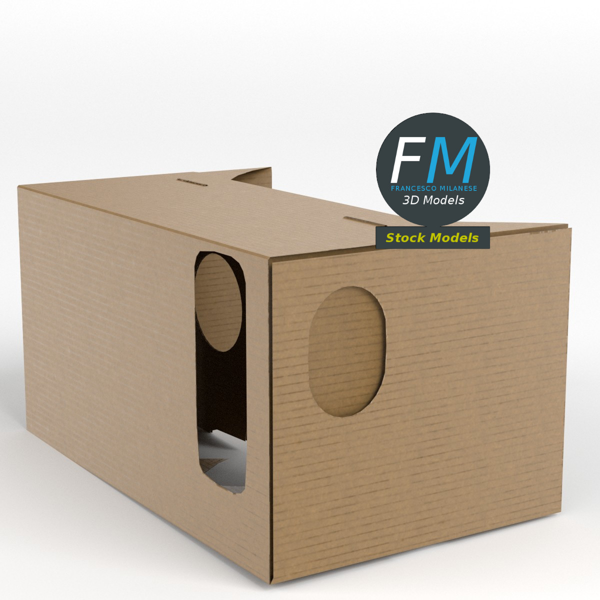 Cardboard vr ar headset by FrancescoMilanese85 | 3DOcean