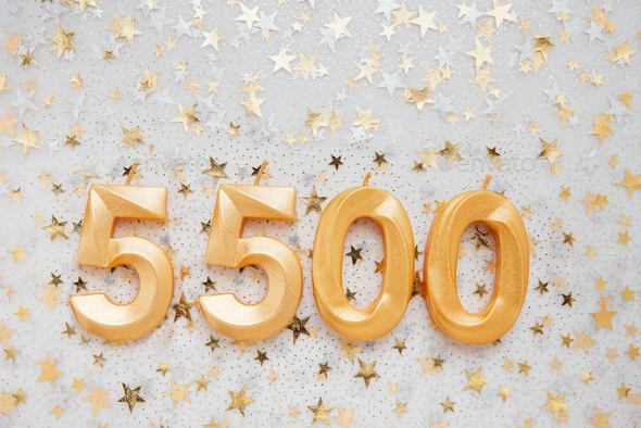 5500 five thousand five hundred followers card. Template for social ...