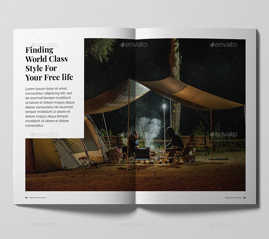 Lifestyle Magazine Template, Print Templates | GraphicRiver
