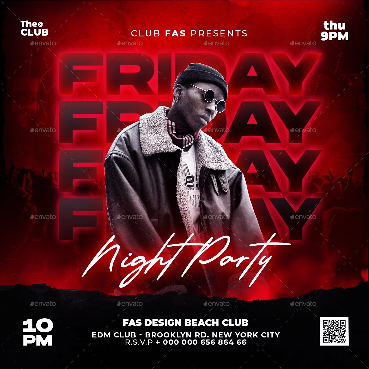 Night Party Flyer, Print Templates | GraphicRiver