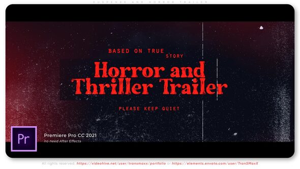 Suspense and Horror Trailer, Premiere Pro Templates | VideoHive