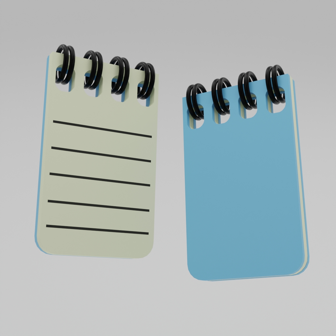 Blue Notebook by ATR_Designing | 3DOcean