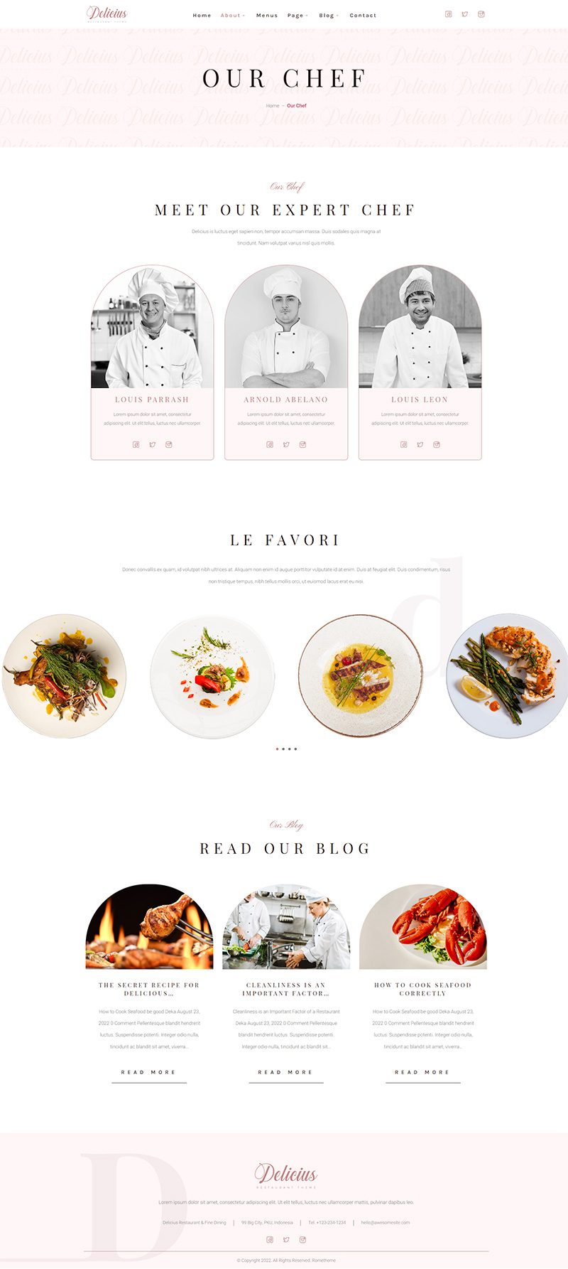 Delicius - Restaurant Elementor Template Kit by Rometheme | ThemeForest