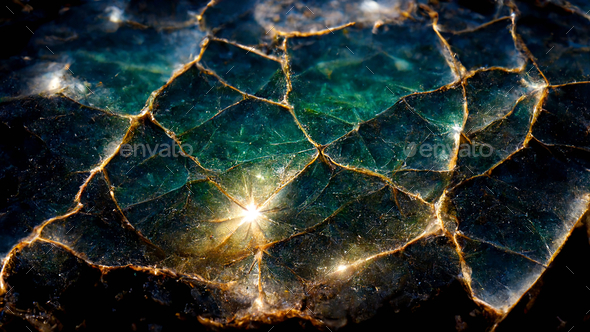 Close-up view background of the cracked gemstones underwater - Digital ...