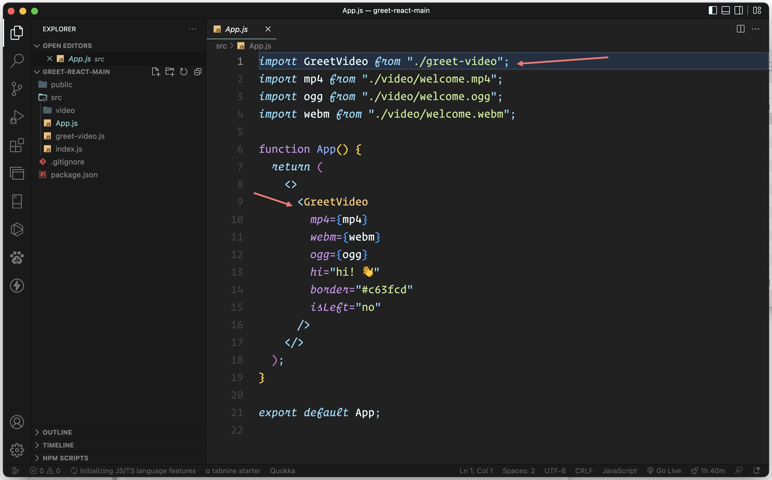 Greet - Video bubble react component by ThemeAtelier | CodeCanyon