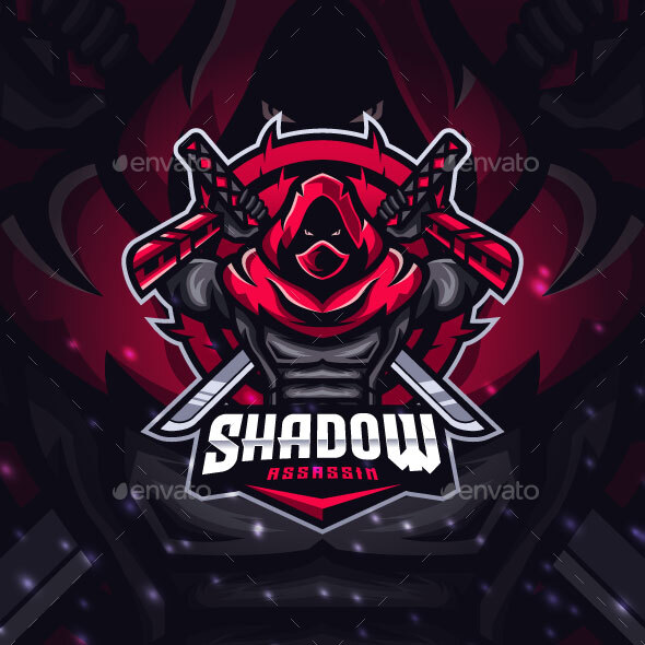 Shadow Assassin Esport Logo, Logo Templates | GraphicRiver