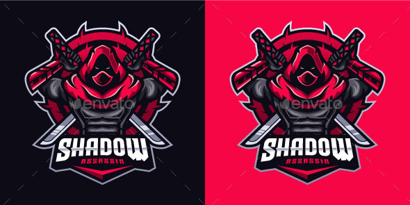 Shadow Assassin Esport Logo, Logo Templates | GraphicRiver