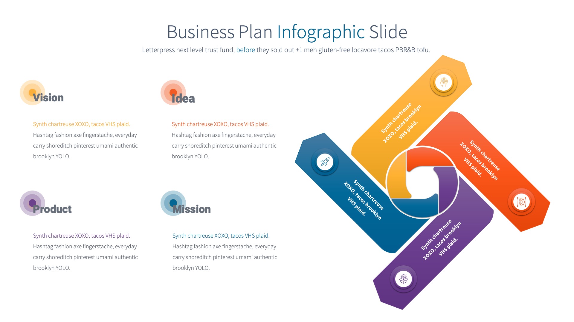 Business Plan - PowerPoint Infographics Slides, Presentation Templates