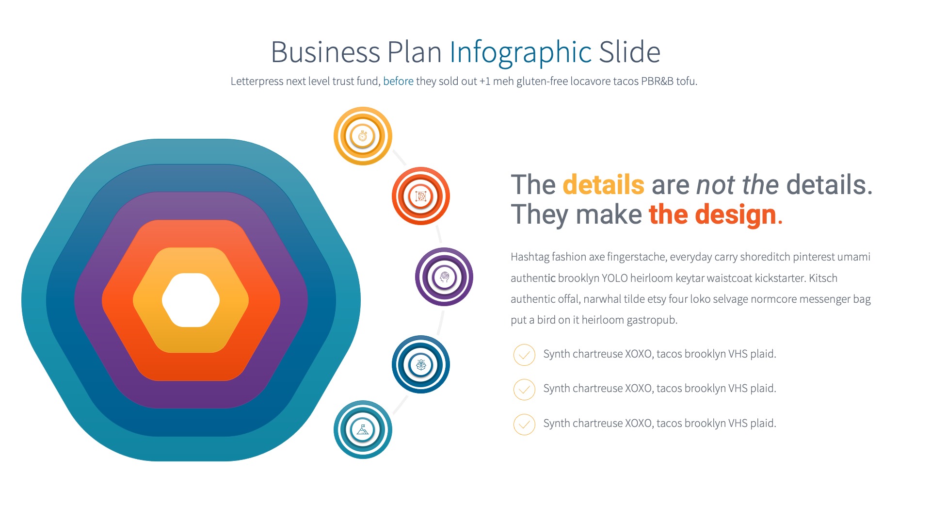 Business Plan - PowerPoint Infographics Slides, Presentation Templates