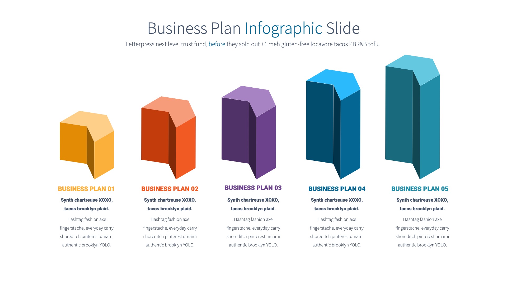 Business Plan - PowerPoint Infographics Slides, Presentation Templates