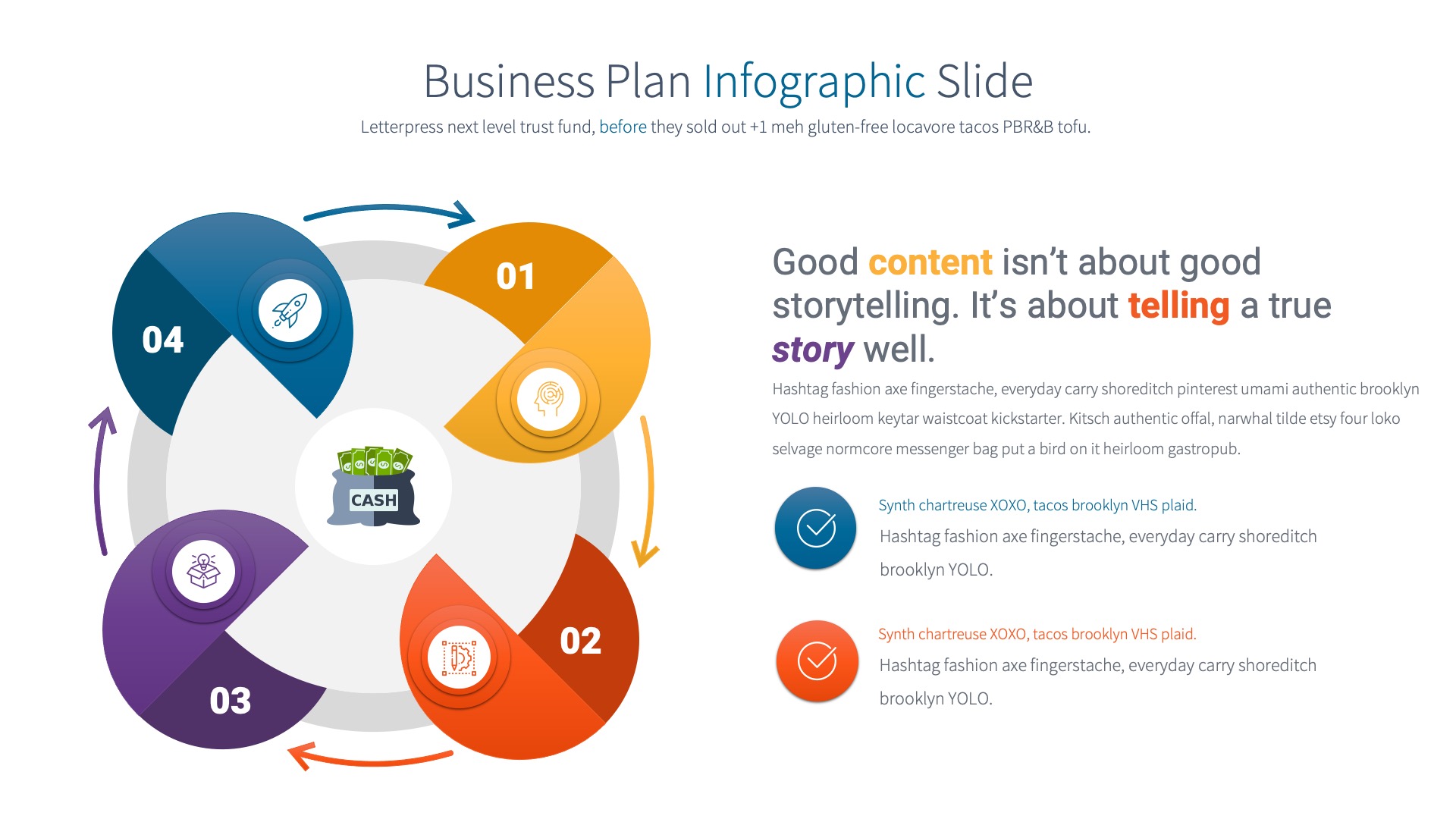 Business Plan - PowerPoint Infographics Slides, Presentation Templates