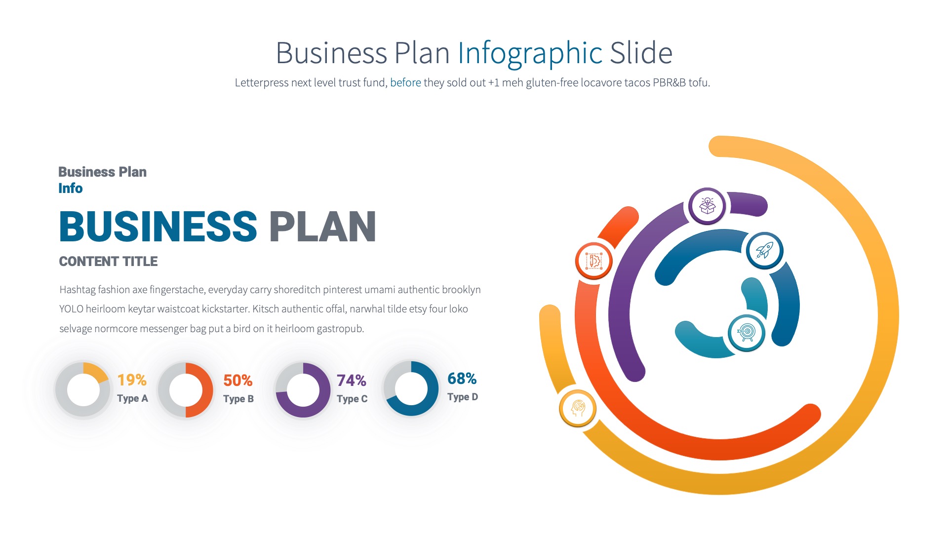 Business Plan - PowerPoint Infographics Slides, Presentation Templates