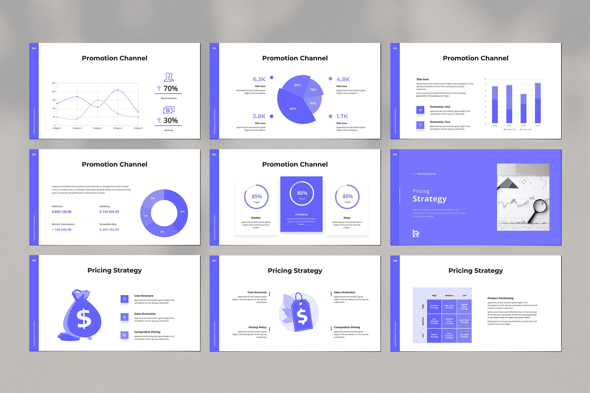Marketing Plan PowerPoint Presentation Template, Presentation Templates