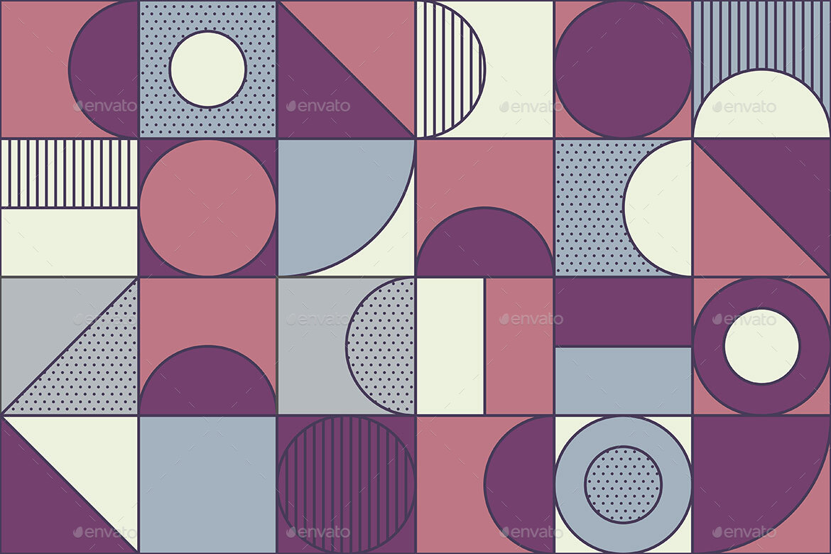 Geometric Mosaic Vector Seamless Patterns, Graphics | GraphicRiver