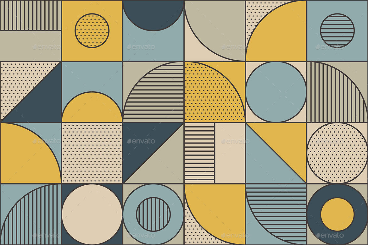 Geometric Mosaic Vector Seamless Patterns, Graphics | GraphicRiver