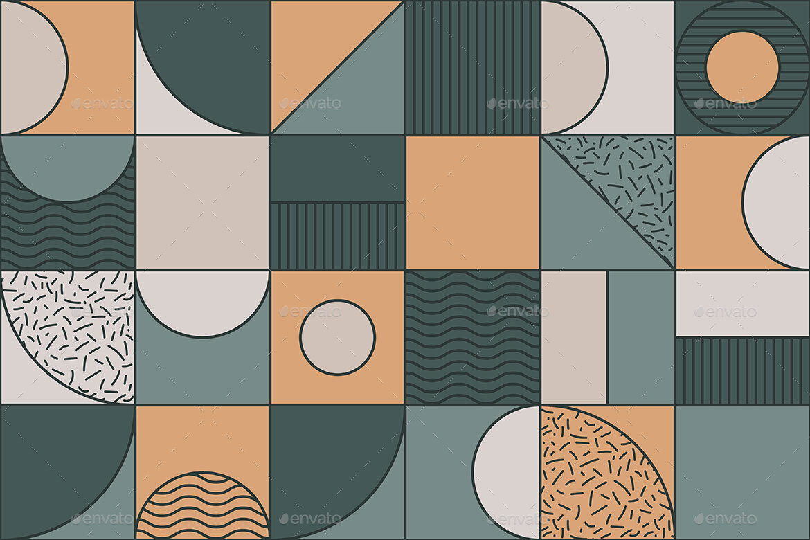 Geometric Mosaic Vector Seamless Patterns, Graphics | GraphicRiver