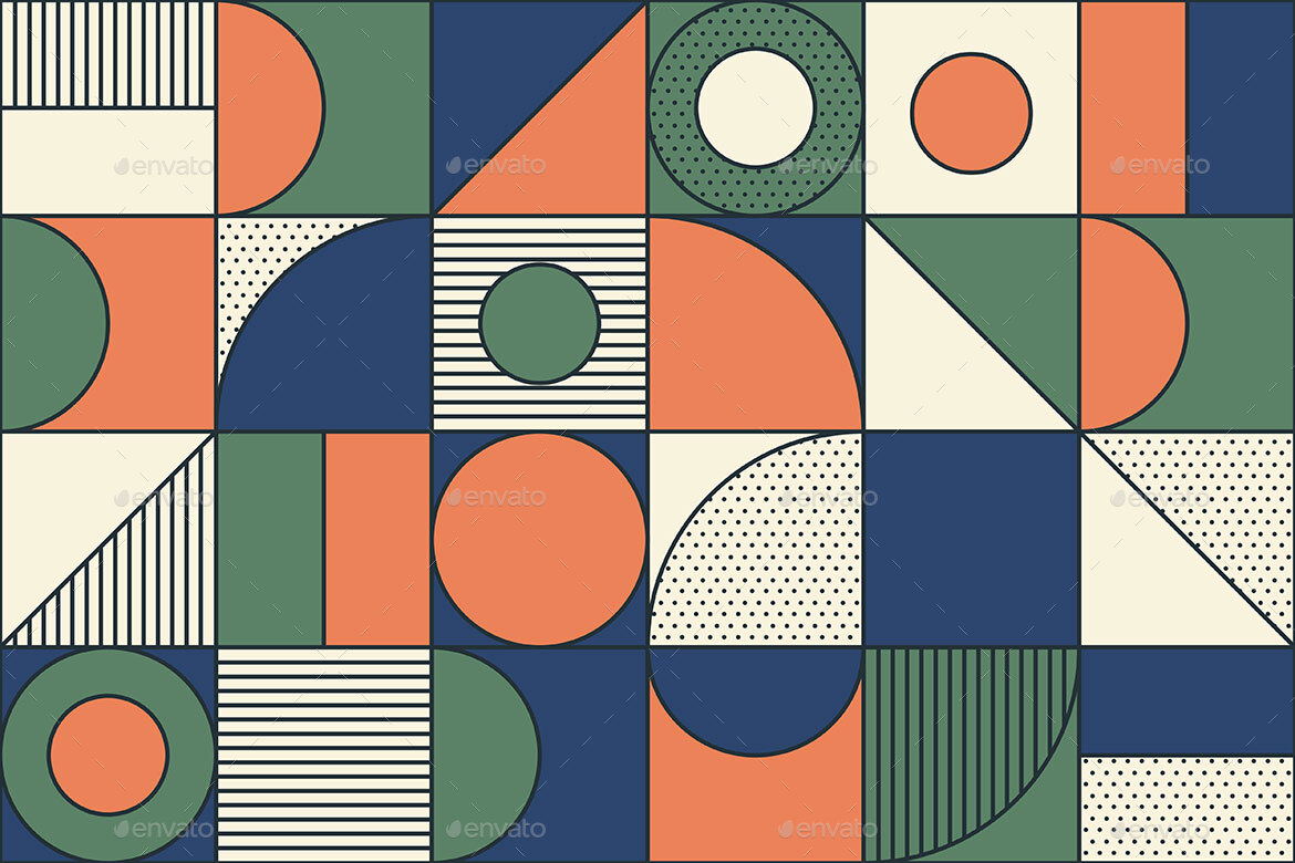 Geometric Mosaic Vector Seamless Patterns, Graphics | GraphicRiver