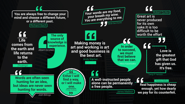 Clean Minimal Quotes, Premiere Pro Templates | VideoHive