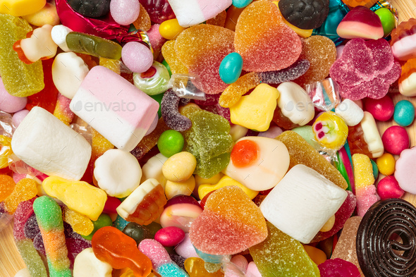 Different colorful fruit candy Stock Photo by FabrikaPhoto | PhotoDune