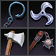 100 RPG Weapon Icons, Game Assets | GraphicRiver