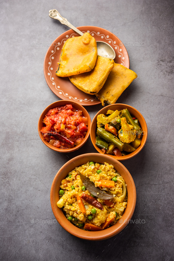 Bengali Bhog food for Indian Hindu Durga Puja or pooja festival ...