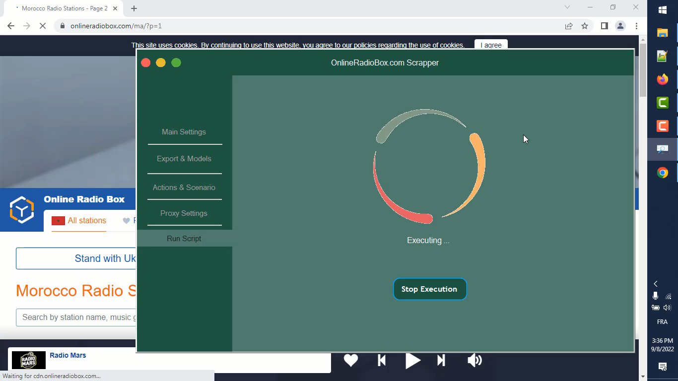 OnlineRadioBox.com Scraper : Radio Stations Extraction by BelkaScrapper