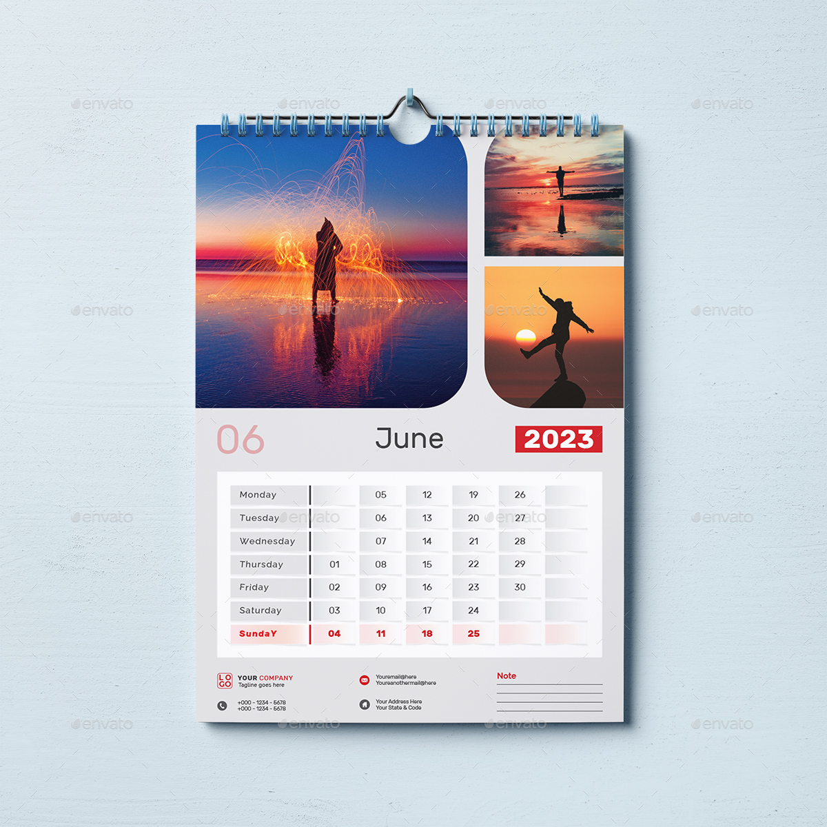 Wall Calendar 2023, Print Templates | GraphicRiver