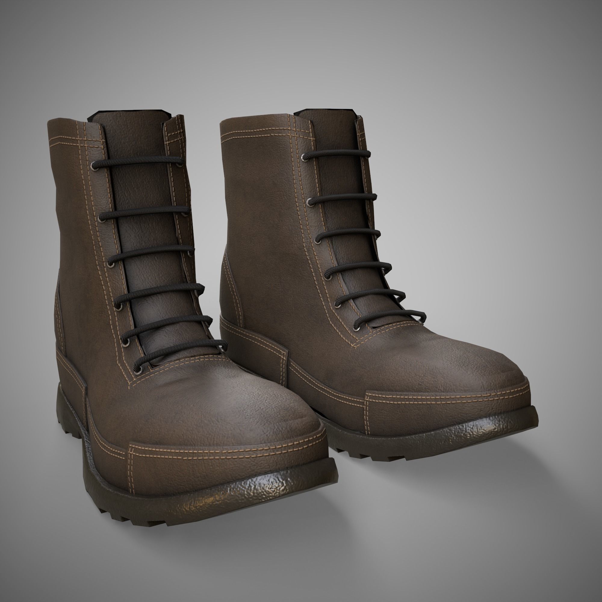 This is a low poly 3D shoe boots model with three textures by ludasachk